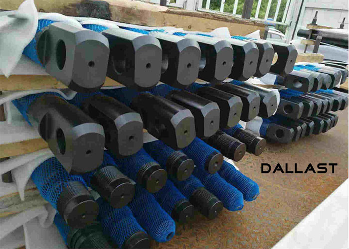 Single Acting Hard Chrome Plated Piston Rod , Hydraulic Cylinder Piston ...