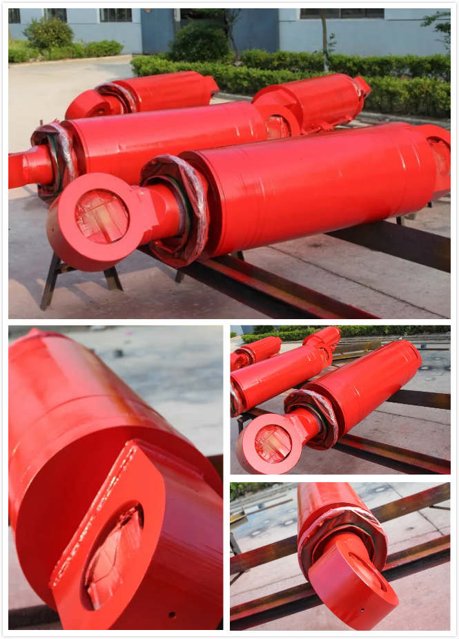 2 Way Double Acting Hydraulic Cylinder Chrome 100 ton Large Building Bridge