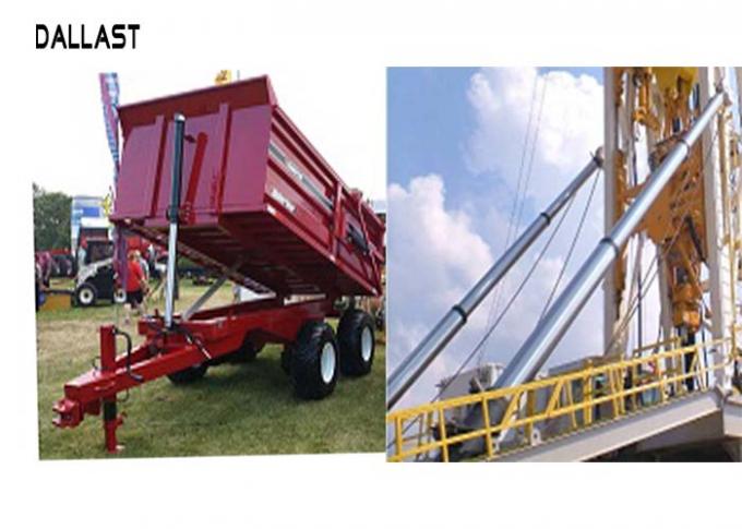 Single Acting Telescopic Hydraulic Ram 7 Inch Bore 16-35 MPa Pressure