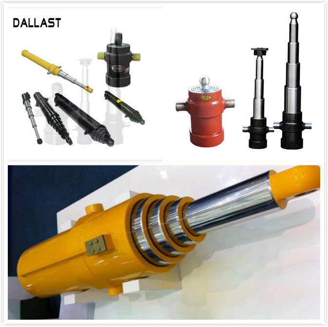 Side Dumper Single Acting Hydraulic Ram Telescopic Welded Regular Pressure