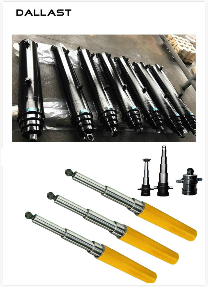 Heavy Duty Telescopic Multi Stage Hydraulic Cylinder , Industrial ...