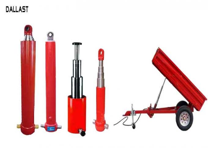Telescoping Hydraulic Ram Single Acting 3 / 4 / 5 Stages for Dump Truck